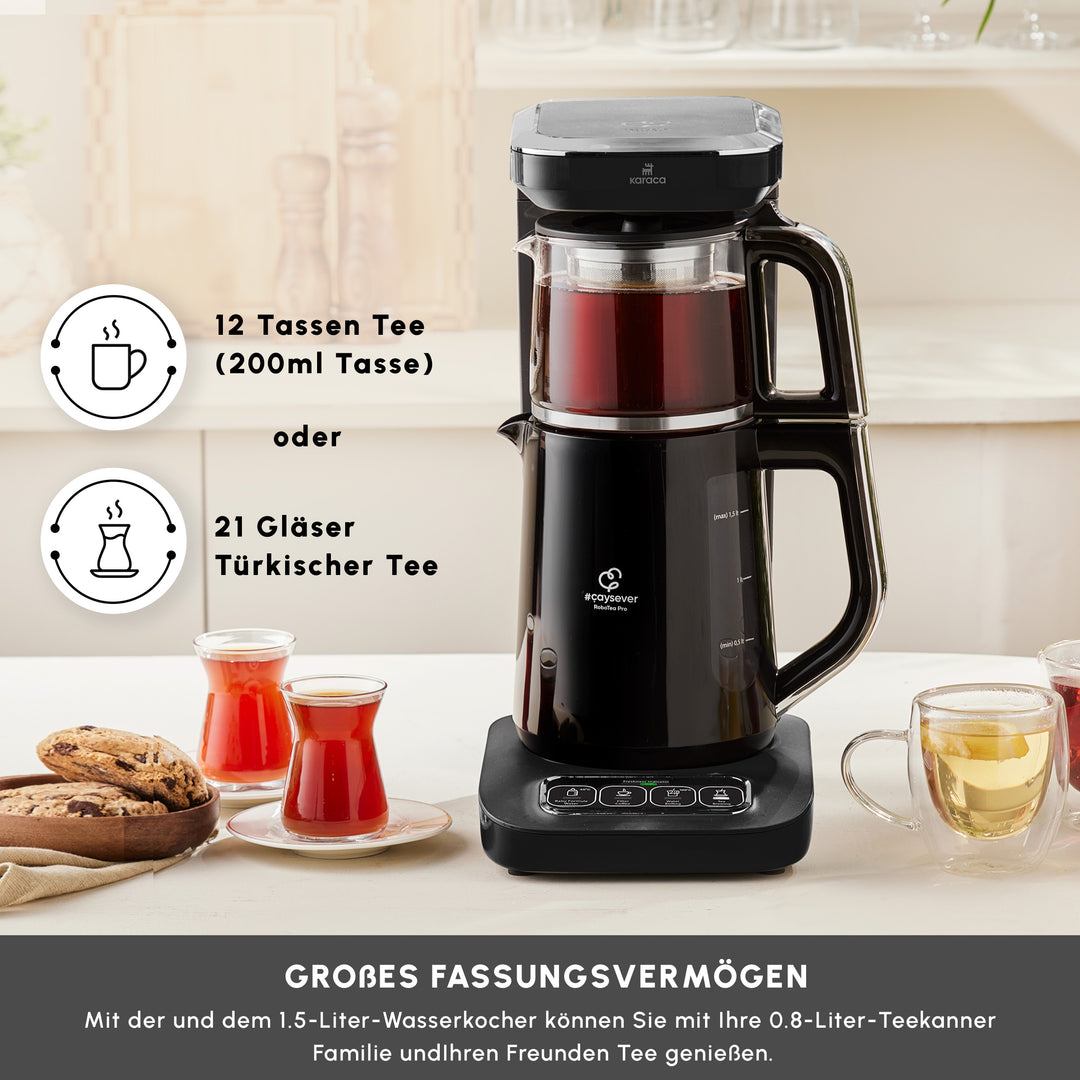 Karaca Caysever Robotea Pro 4 in 1 sprechender automatischer Teekocher
