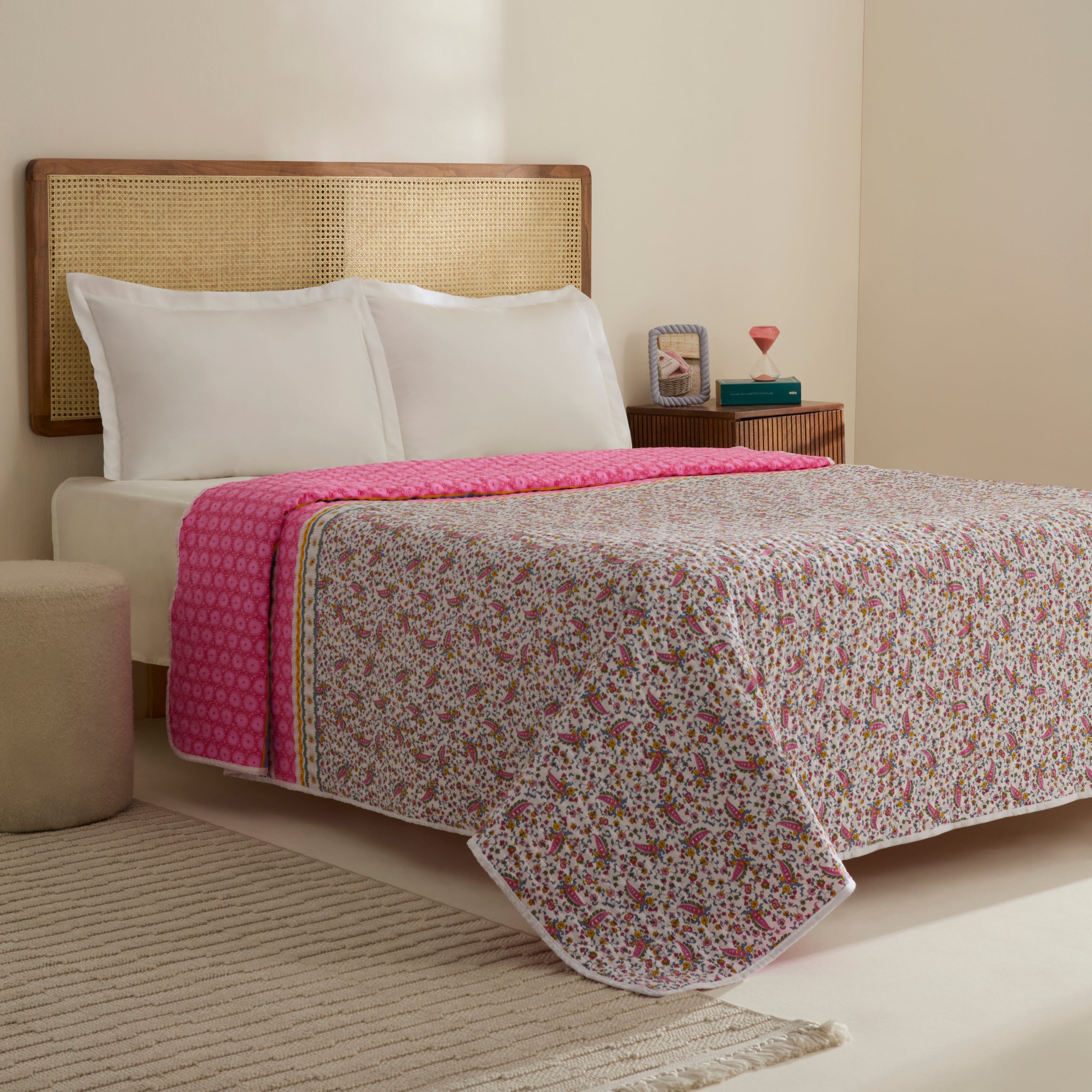 Sarah Anderson Chilena Double Bed Cover Powder Pink – Karaca