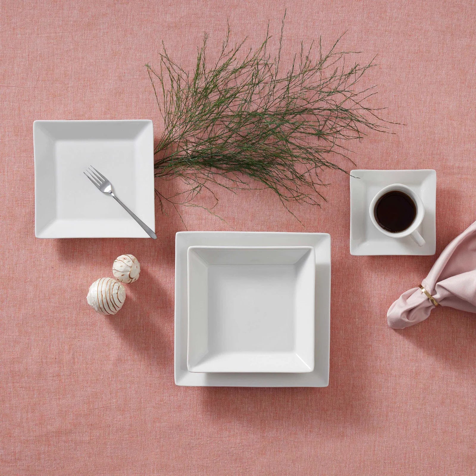 Karaca Denisa Square 30-Piece Dinnerware Set for 6