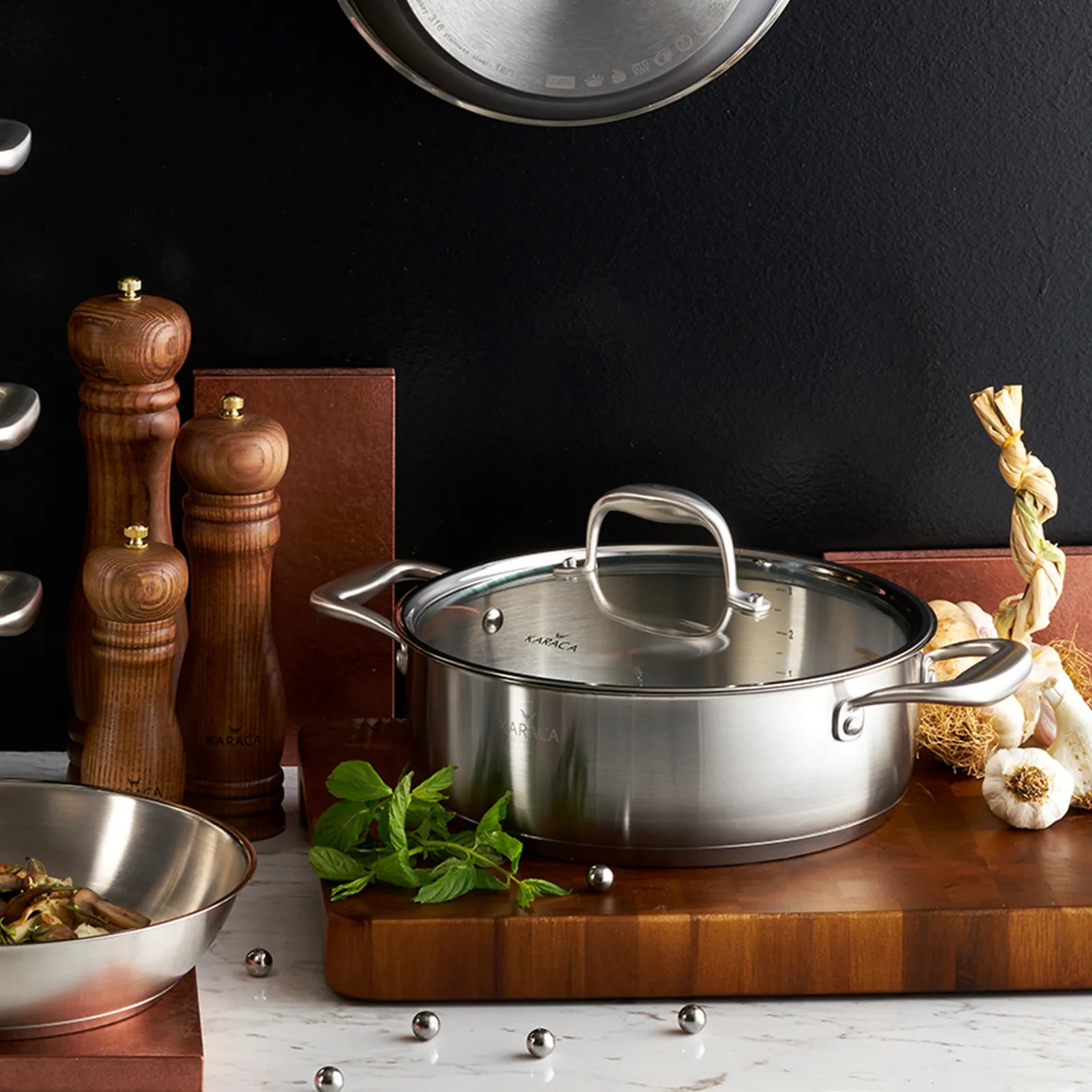 Karaca PowerSteel Pro Tottori 24 cm Stainless Steel Pot Pot 3.40 L