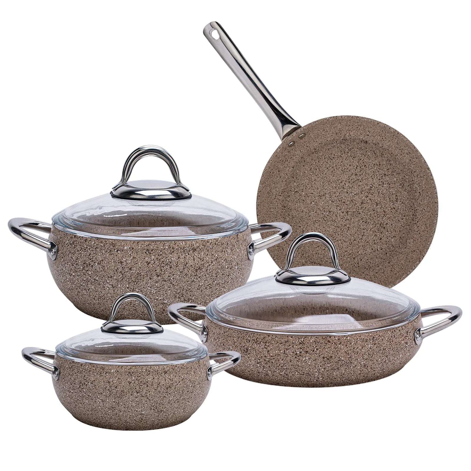 Karaca Avanos Terra Granite Cookware Set 7 Pieces Set