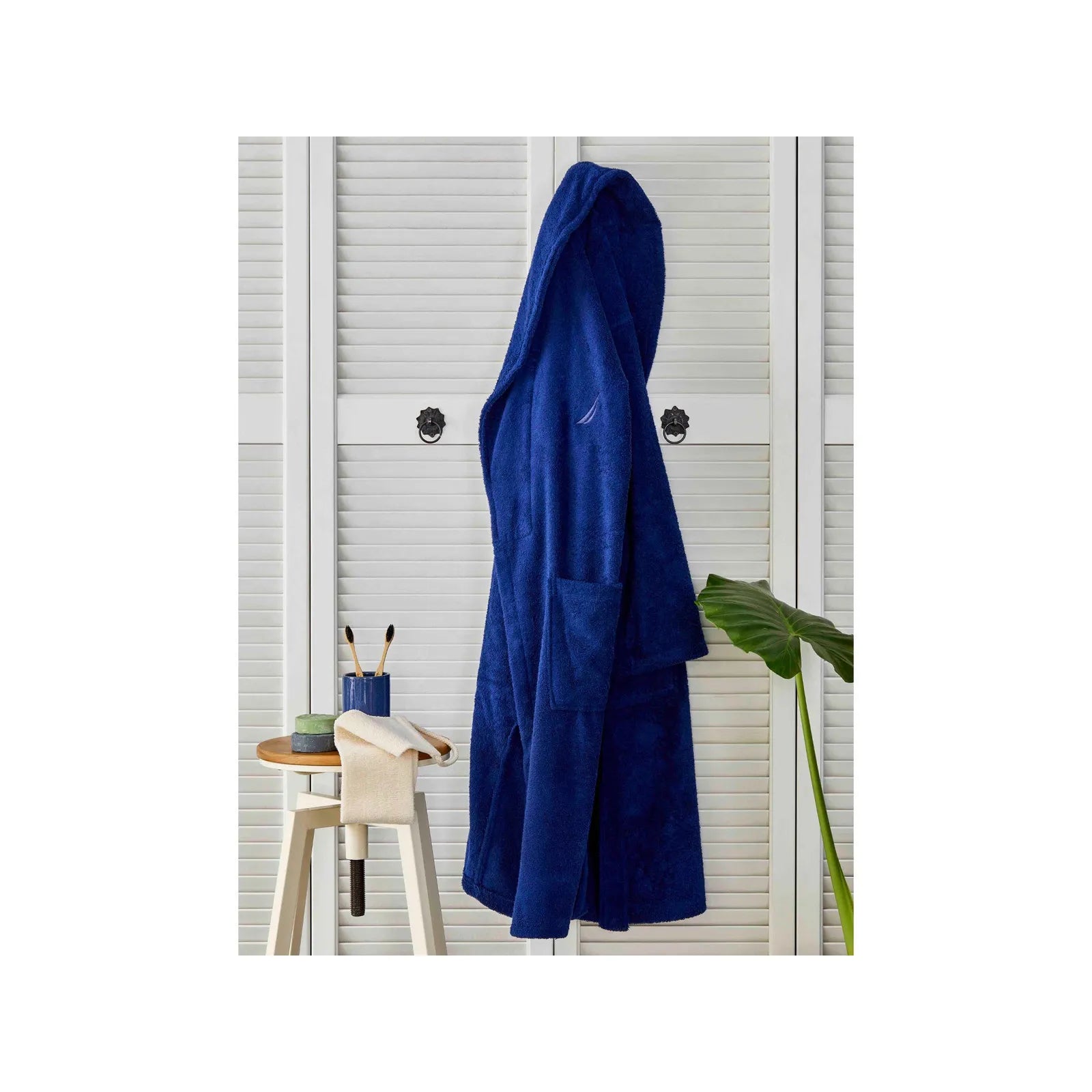 Nautica Home Crew Navy Blue Bathrobe S – Karaca