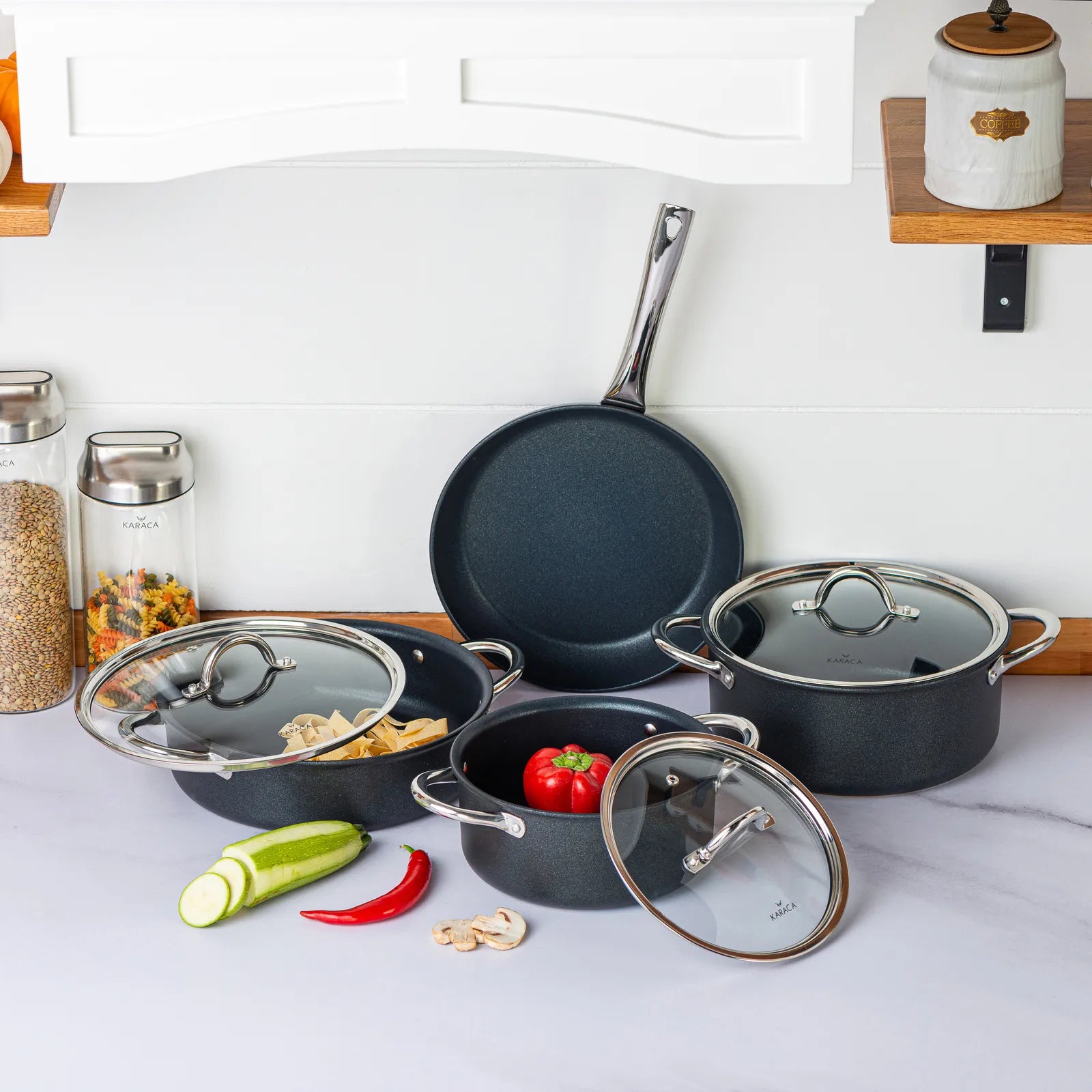 Karaca Bio Diamond Master 7-Piece Cookware Set