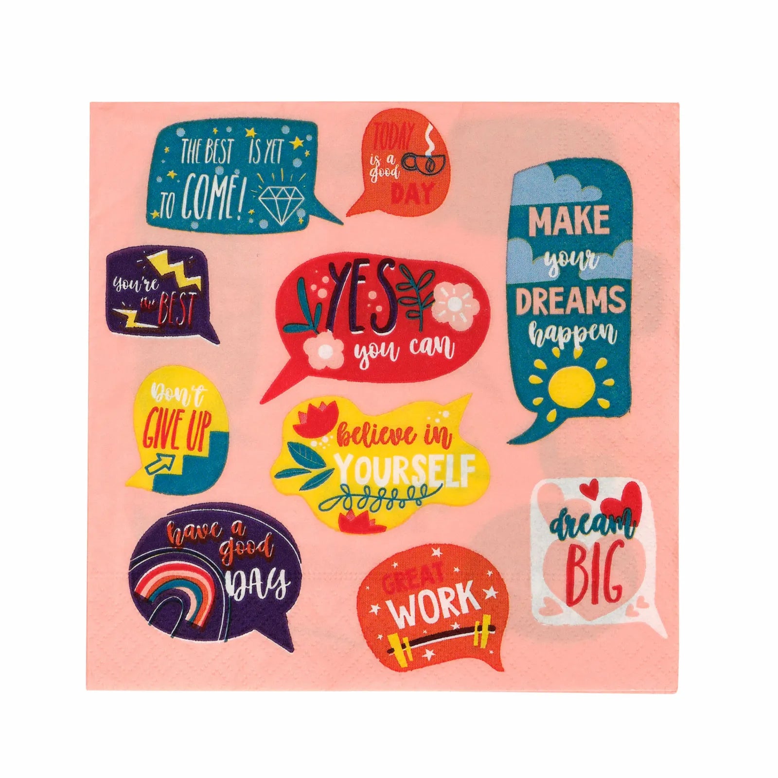 Karaca Home Motto paper napkin 20-pack 33x33 cm