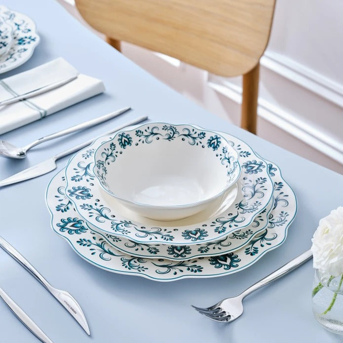 Karaca Forever Bone Derya 24-Piece 6 Person Dinnerware Set