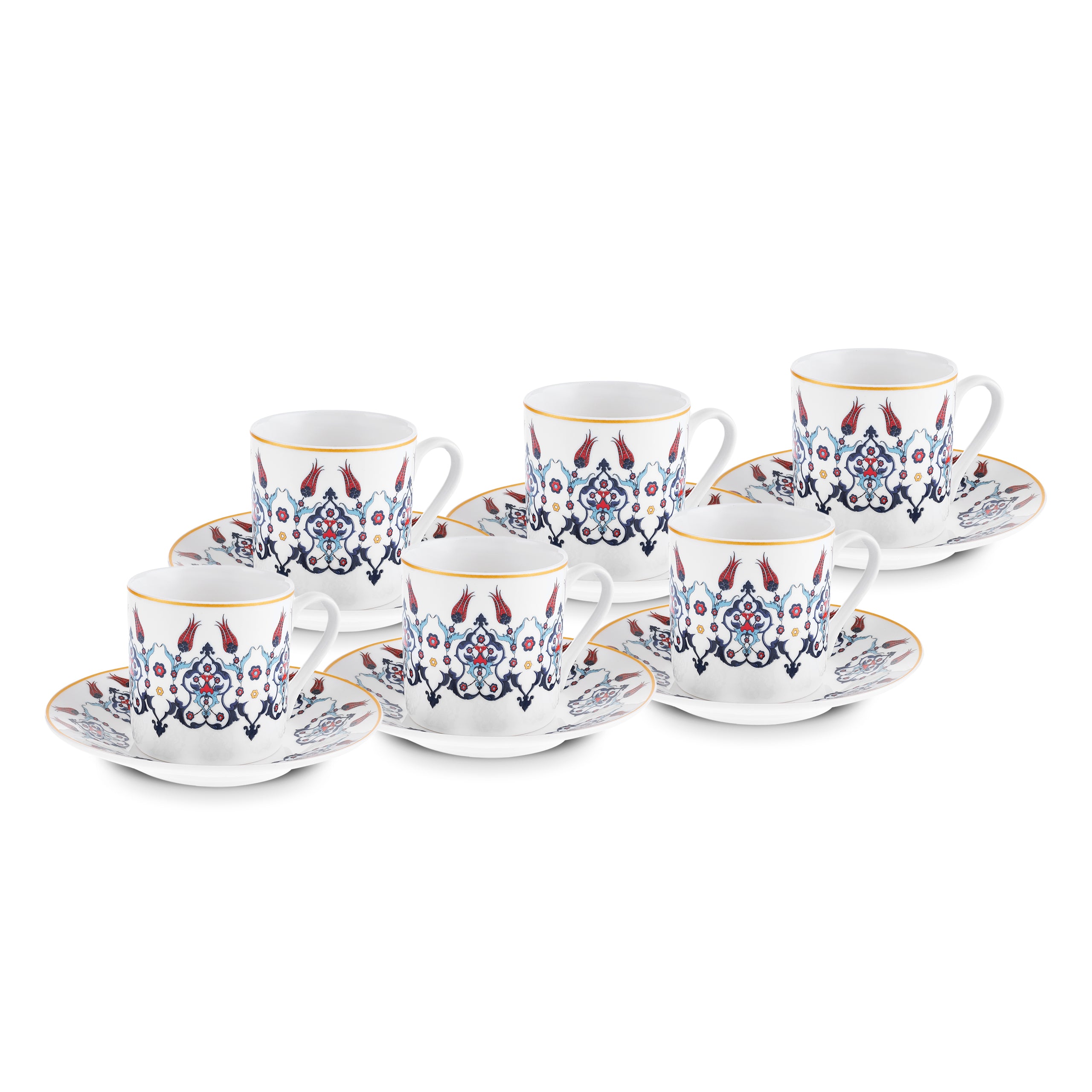 Karaca Haliç Cup Set for 6 People, 80 ml