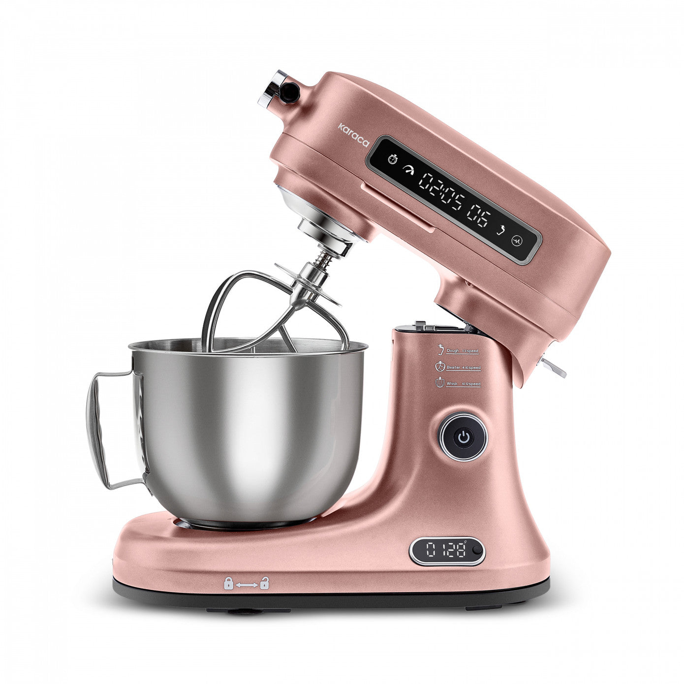 Karaca Pro Artisan Time-Controlled Kitchen Chef with Scale in Rosegold