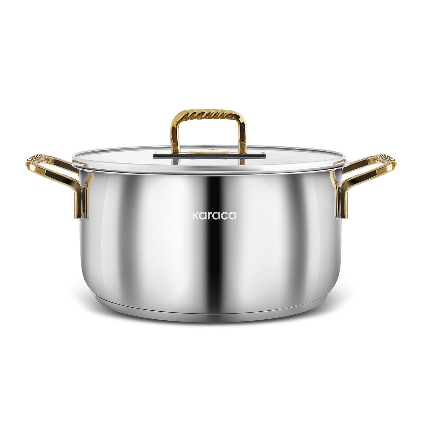 Karaca Maçka Induction Base Steel Pot 20 cm Gold