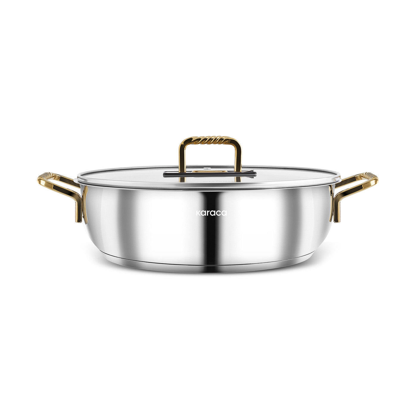 Karaca Maçka Induction Base Steel Pot 28 cm Gold