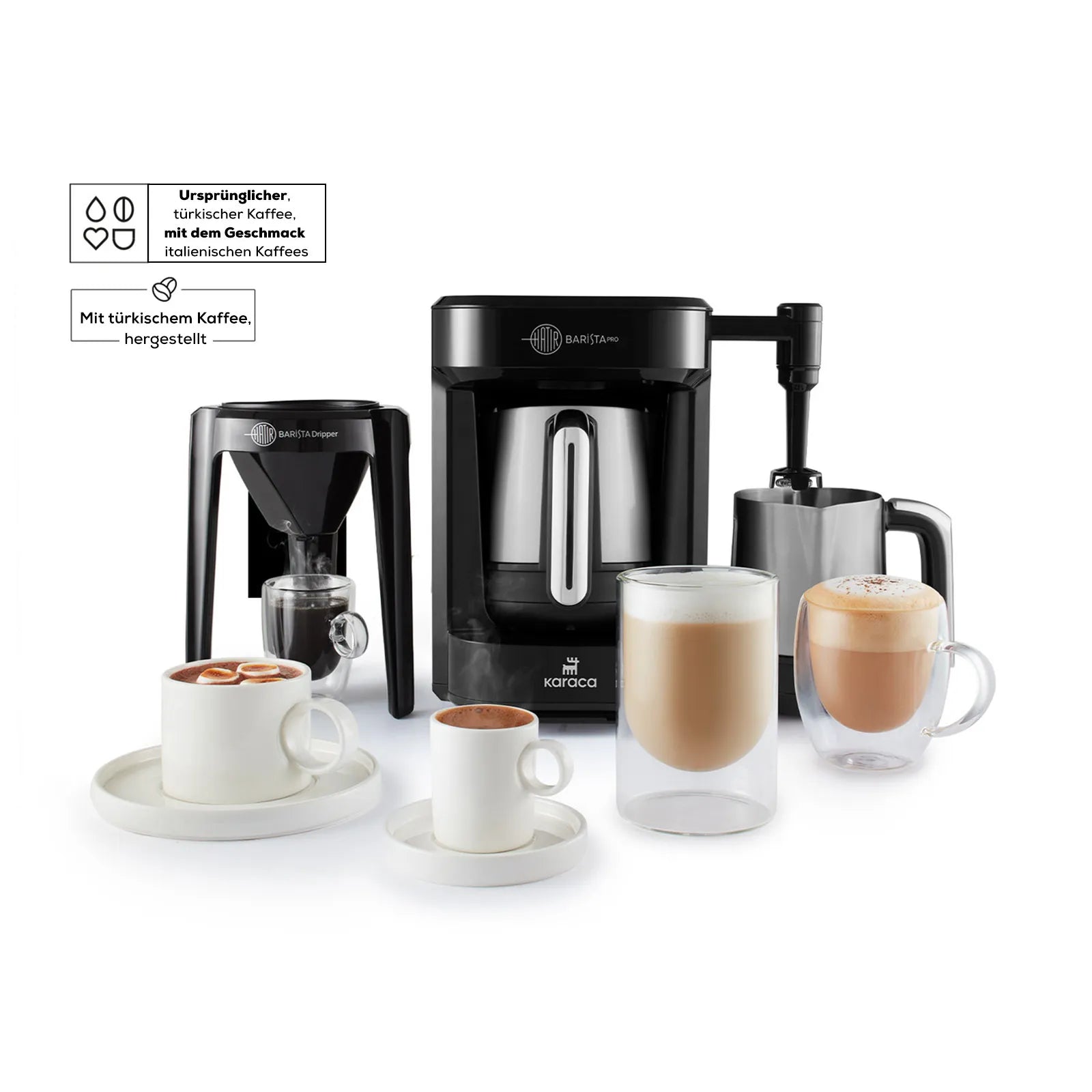 Karaca Hatır Barista Pro Talking Turkish Coffee Machine Rosegold