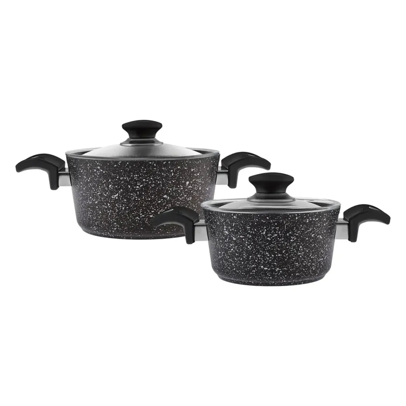 Karaca Defne Bio Granite 4 Piece Midi Cookware Set Black
