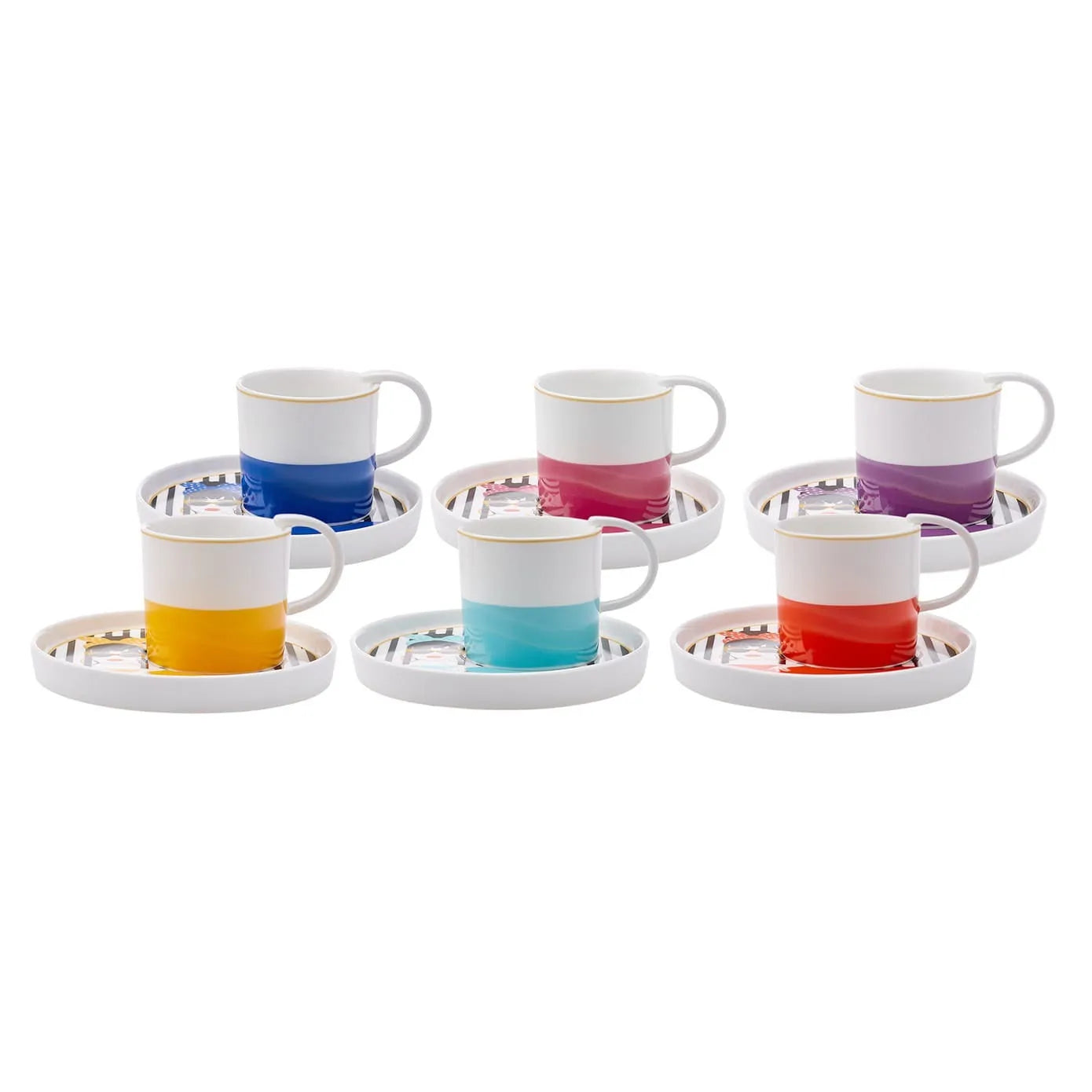 Karaca Girlish Set of 6 Coffee Cups 100 ml