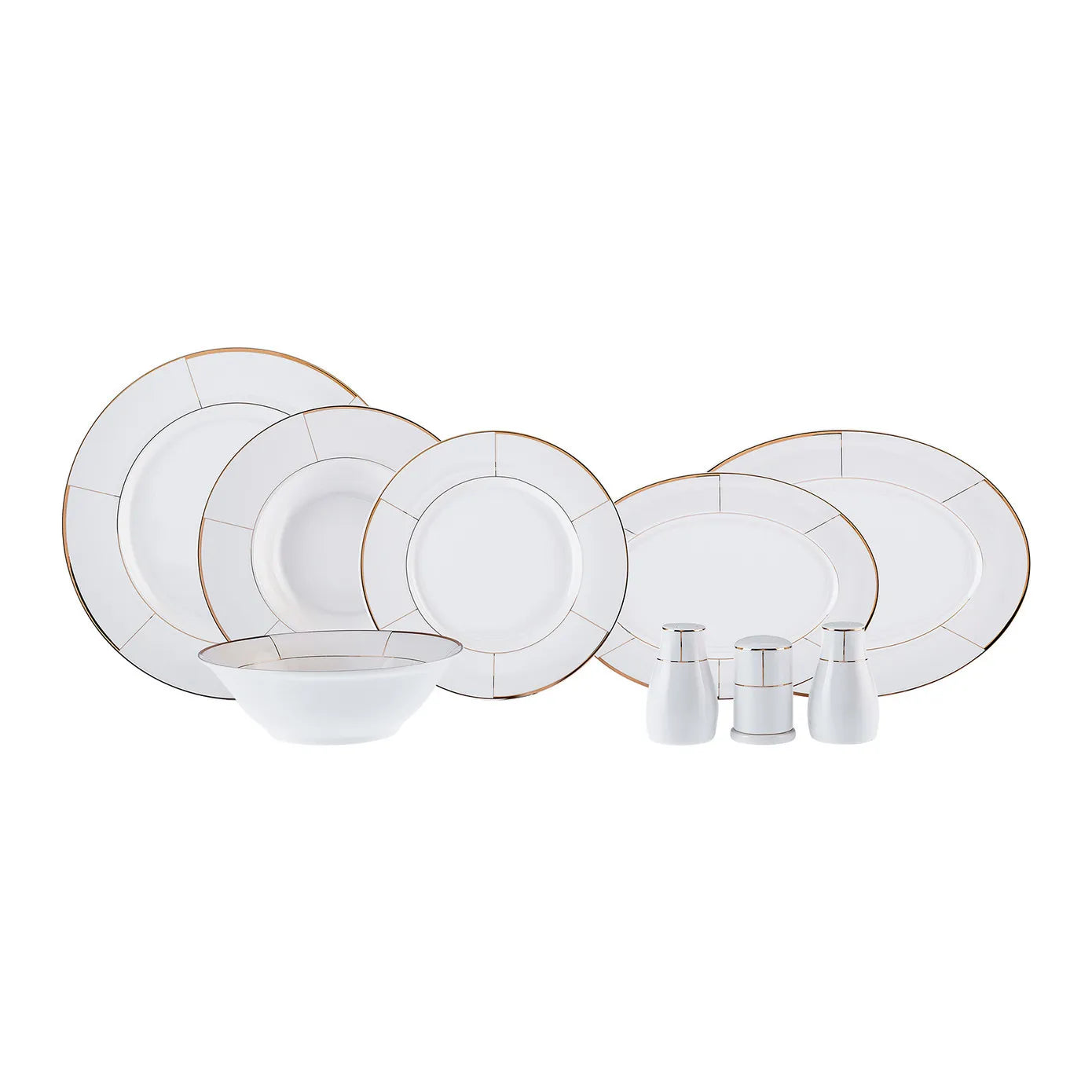Karaca Millie New Generation Bone Dinnerware Set 56 Piece for 12 Perso