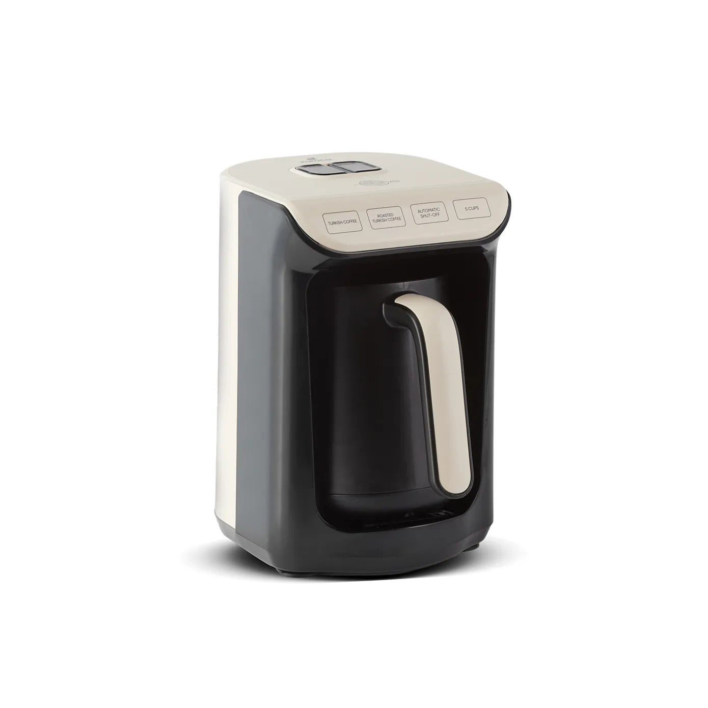 Hatır Köz Turkish Coffee Machine mit Röstfunktion Creme – Karaca