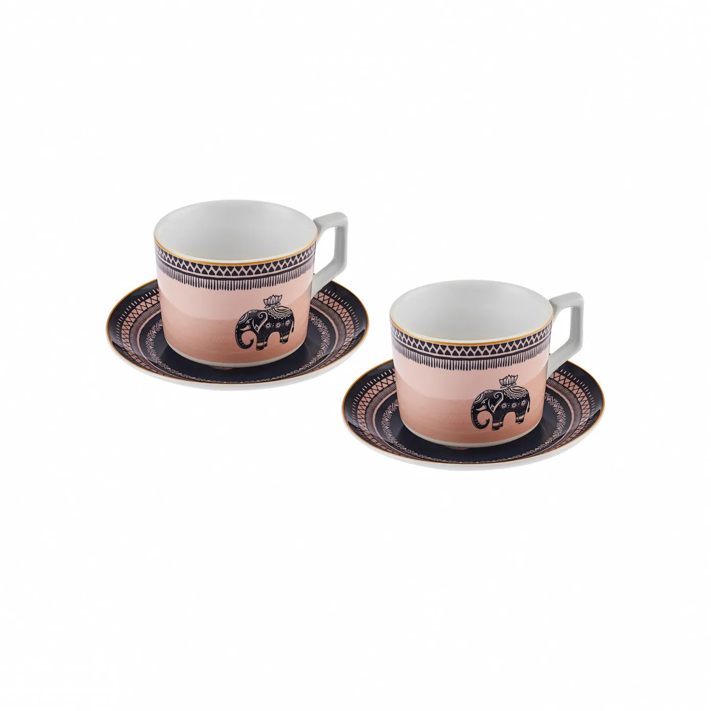 Karaca Elephant Tea Cup Set for 2 Person, 220 ml