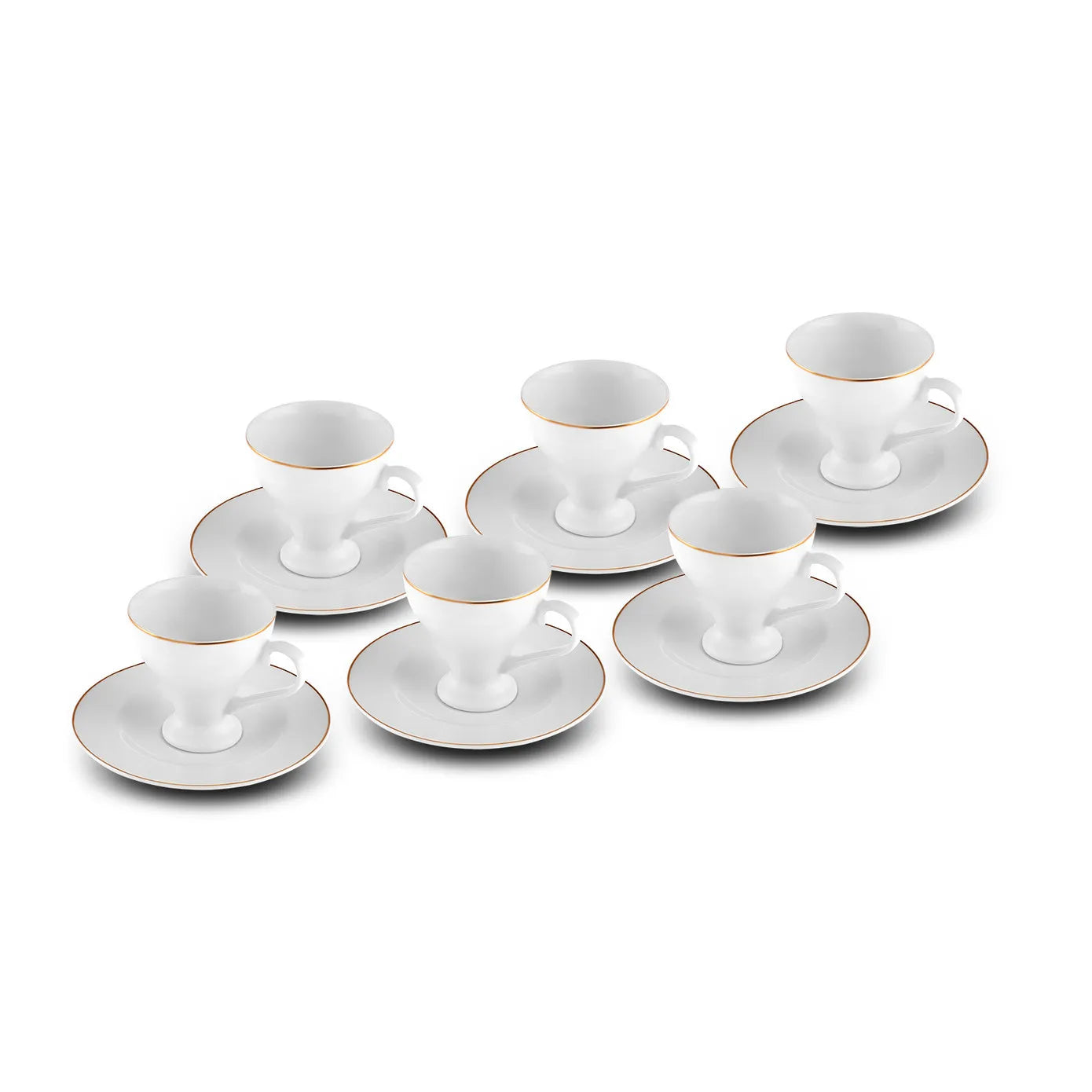 Karaca Biga Coffee Cup Set 6 Person, 90 ml